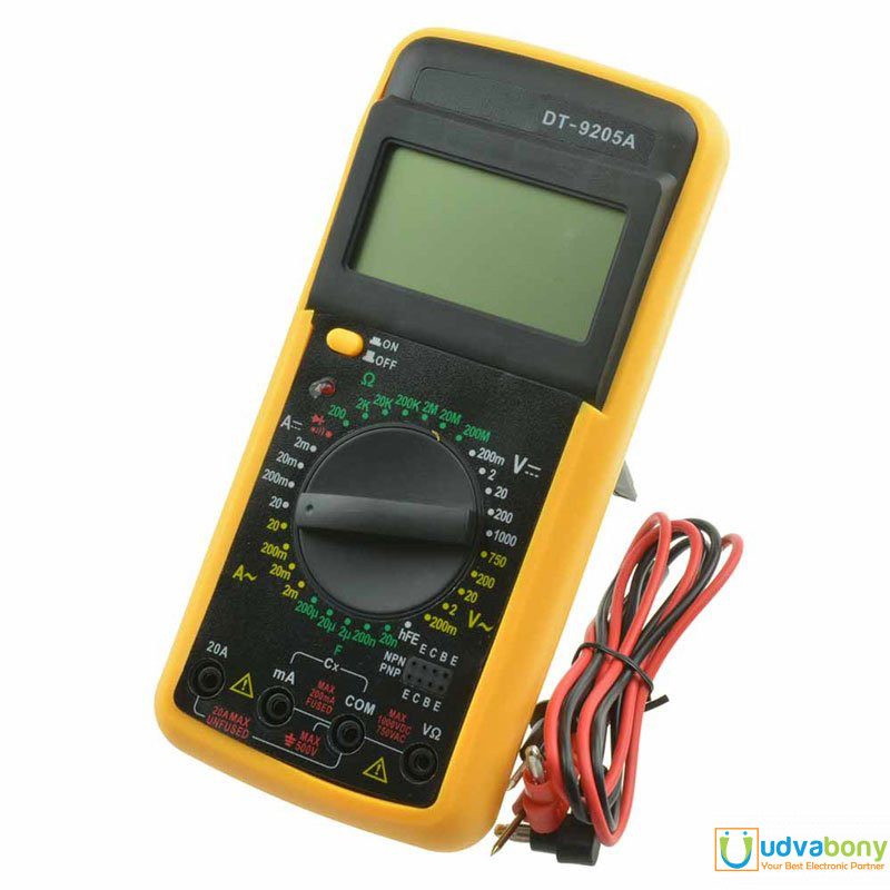 DT9205A Digital Multimeter DT9205A Multimeter Voltage Ampere Ohm Meter ...