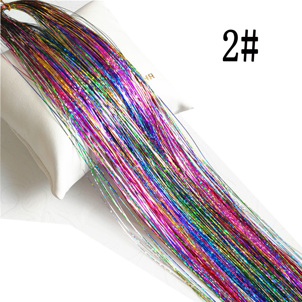 15 Colors Bling Hair Secoration FashionHair Tinsel Sparkle Glitter ...