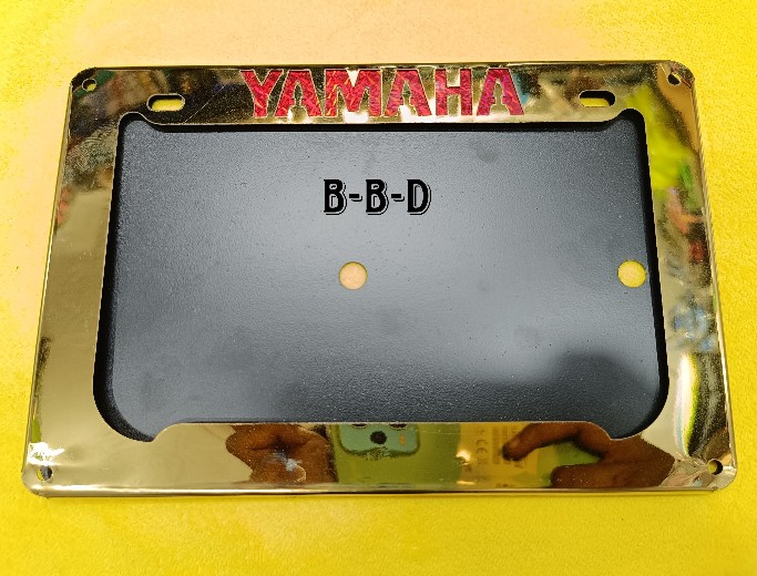 Yamaha New Design Motorcycle 2 part Number Plate Frame Holder | Daraz ...