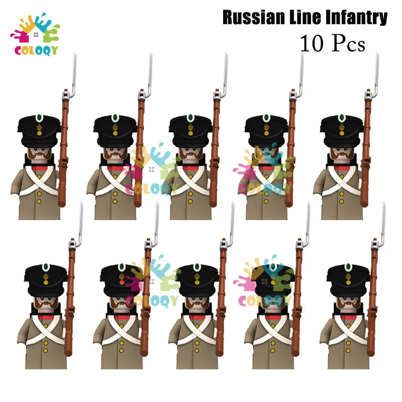 【selevn roind】Napoleonic Wars Soldiers Building Blocks WW2 Mini Action ...