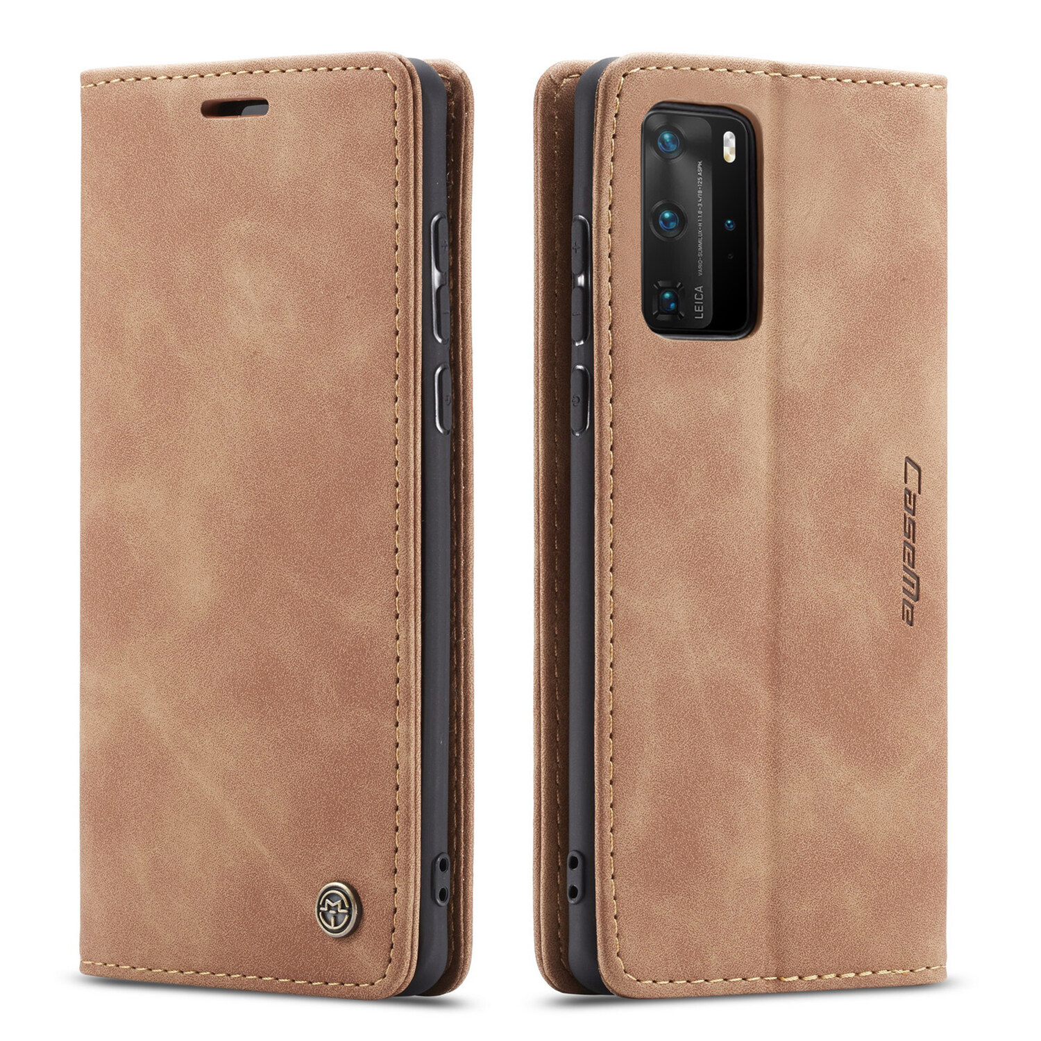 xprmy for Huawei P40 Pro Retro PU Leather TPU Inner Wallet Case Card ...