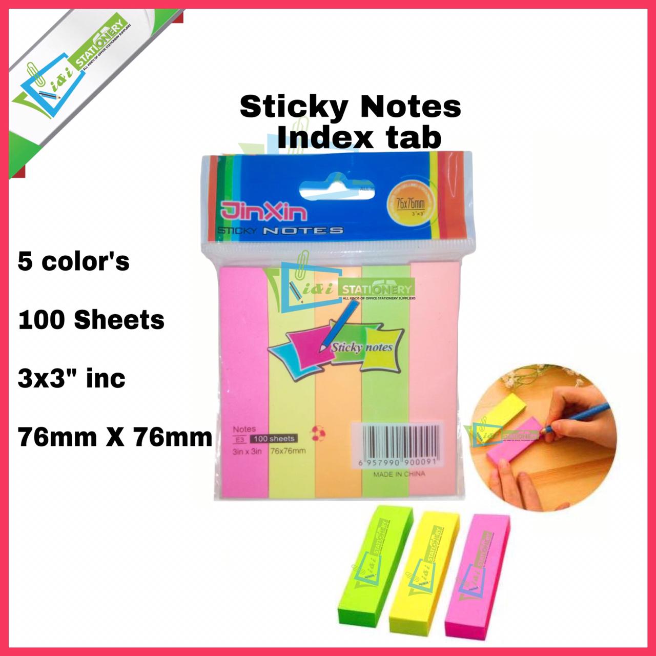 Index Tab Sticky Notes 5 Colors 100 Sheets | Daraz.com.bd