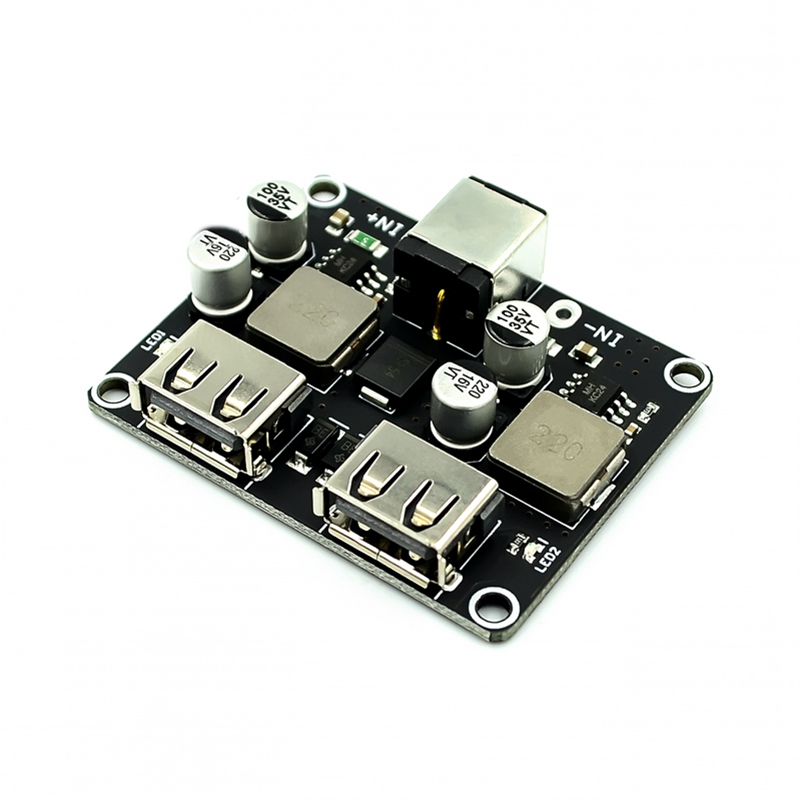 USB QC3.0 QC2.0 USB DC-DC Buck Converter Charging Step Down Module 6 ...