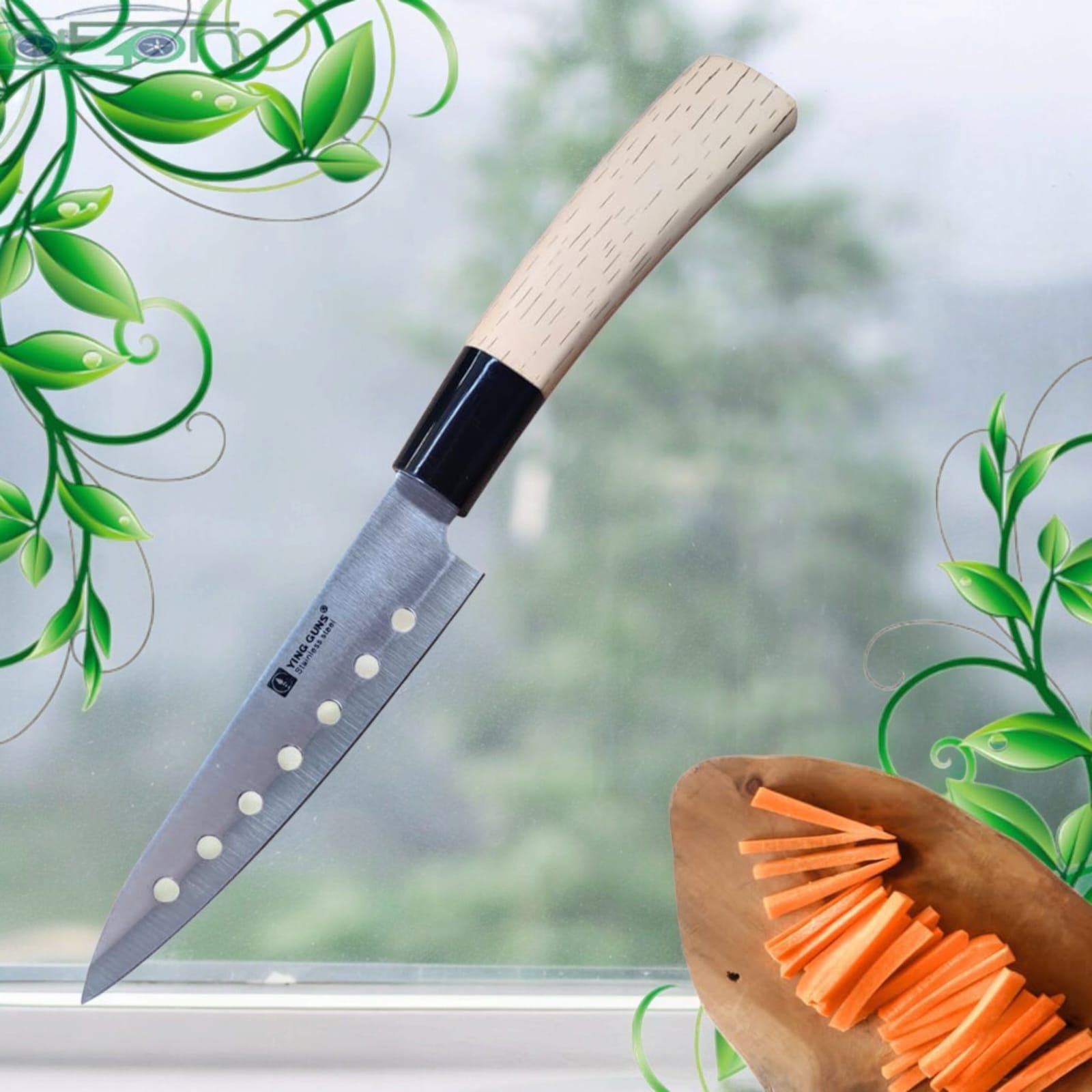 Stainless Steel Kitchen Vegetable Knife - Sharp 4 Inch Cutting Blade (1 ...