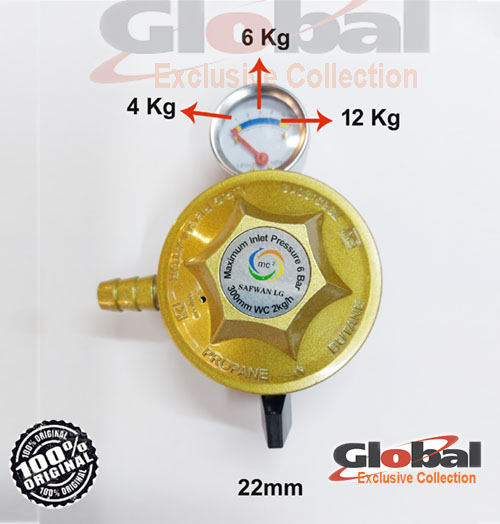 LPG 22 mm Gas Regulator With Meter Display | Daraz.com.bd