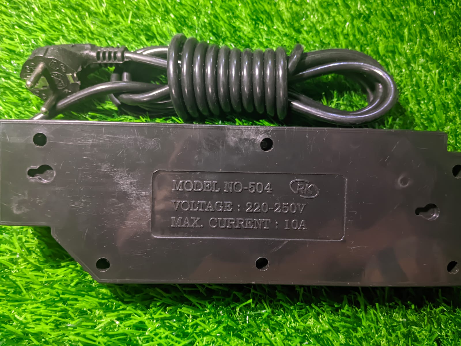 Multiplug Extension 4 Socket With 4 meter Cable multi plug 12 Fit black ...