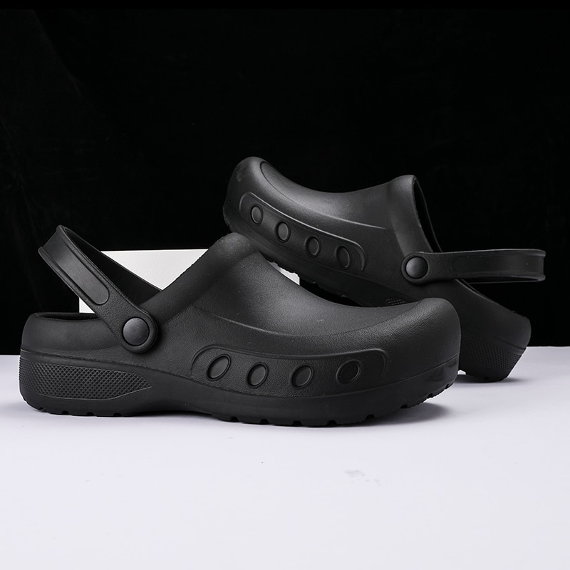 Men Chef Clogs Men Kitchen Shoes EVA Injection Shoes Anti-slip Outsole ...