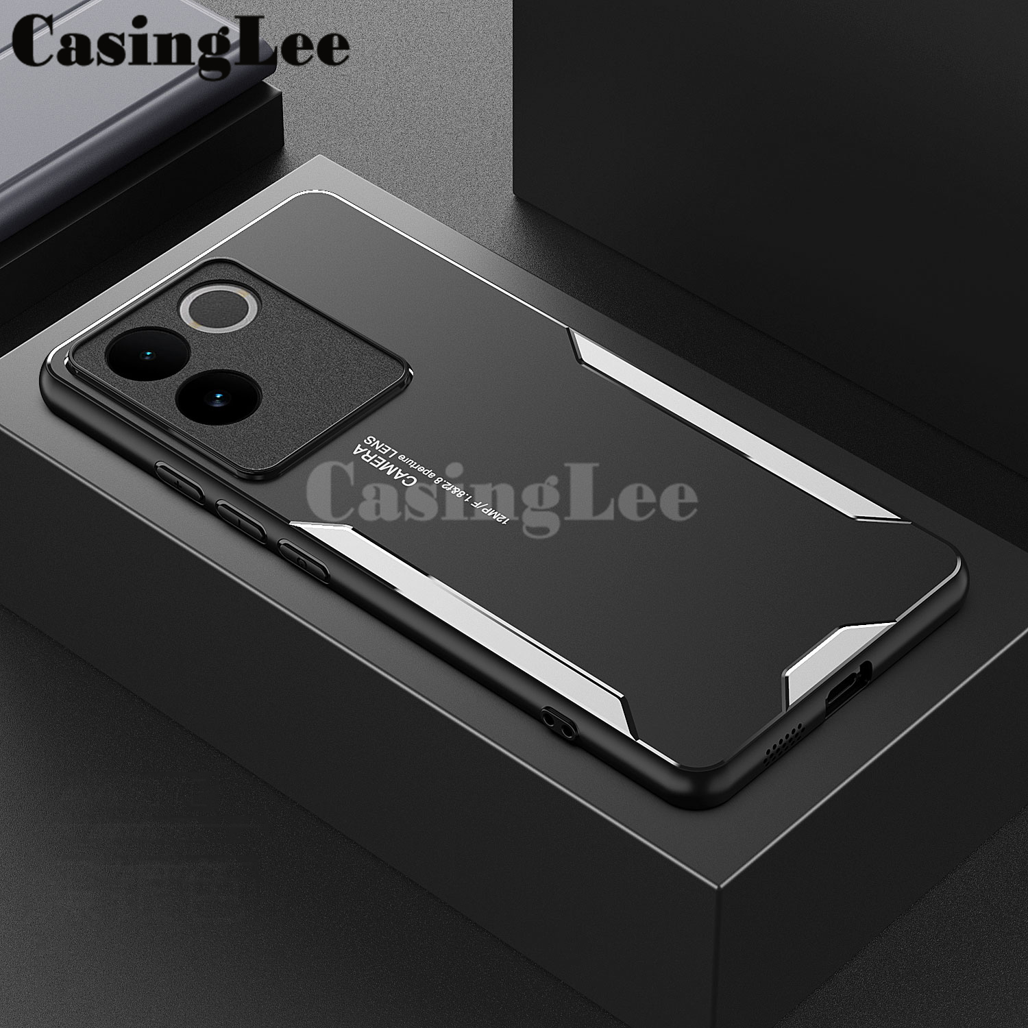 For Vivo T2 Pro case Aluminum Metal Matte Cover Soft Silicone Frame ...