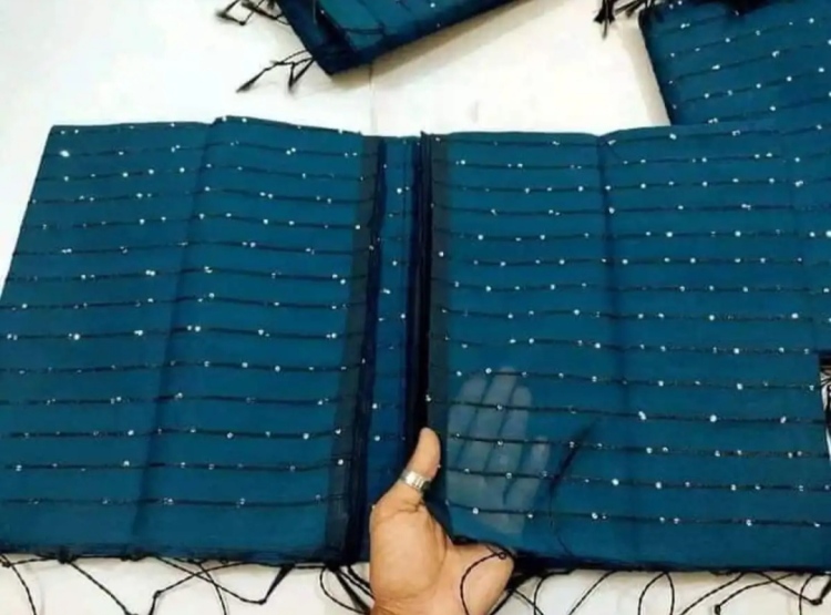 Traditional Half-Silk Chumki Tangail Saree for Women - SR Collection ...