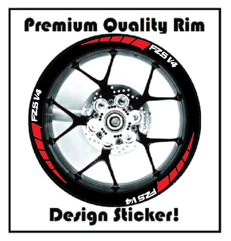 Yamaha FZS-FI V4 Deluxe | V4 | FZS V4 | FZS | bike sticker | Wheel ...