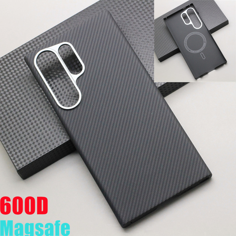 HANWOR Luxury Carbon Fiber Phone Case for Samsung Galaxy S24 Ultra 600D ...