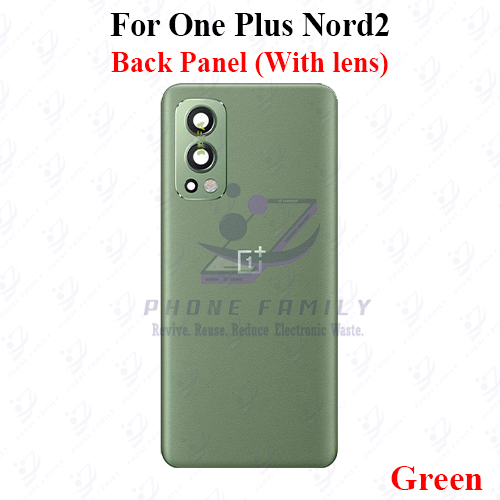 For onePlus Nord 2 Back Panel/Backshell/ Casing +Camera Lens With Logo ...