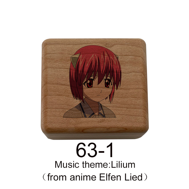 Elfen Lied Music Theme Lilium Mechanical Color Print Music Box For ...