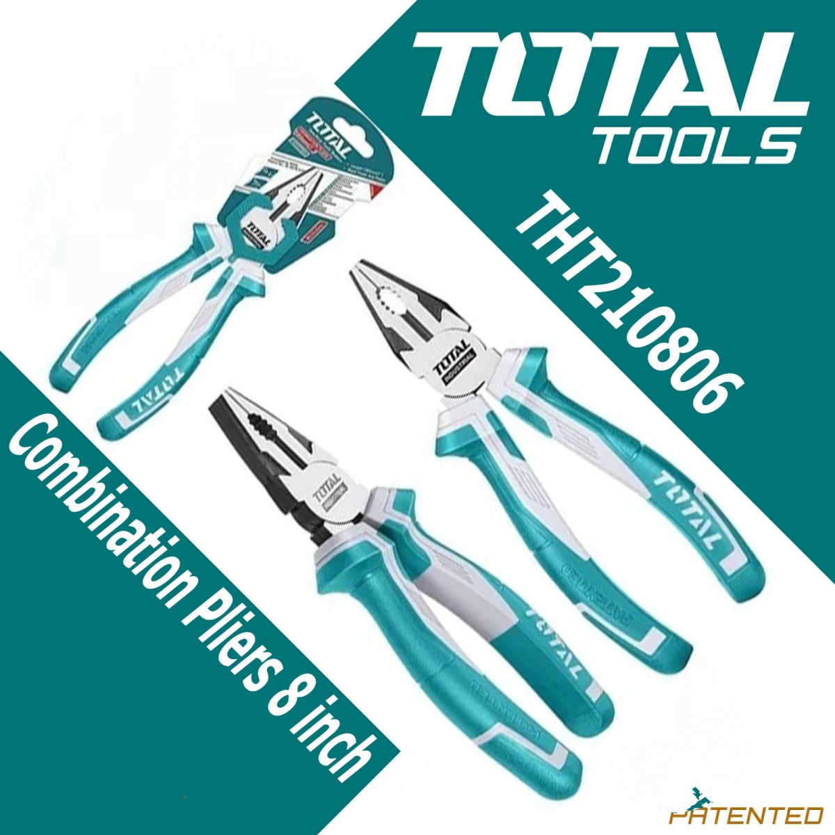 Total Combination Pliers Industrial 8"-THT210806 | Daraz.com.bd