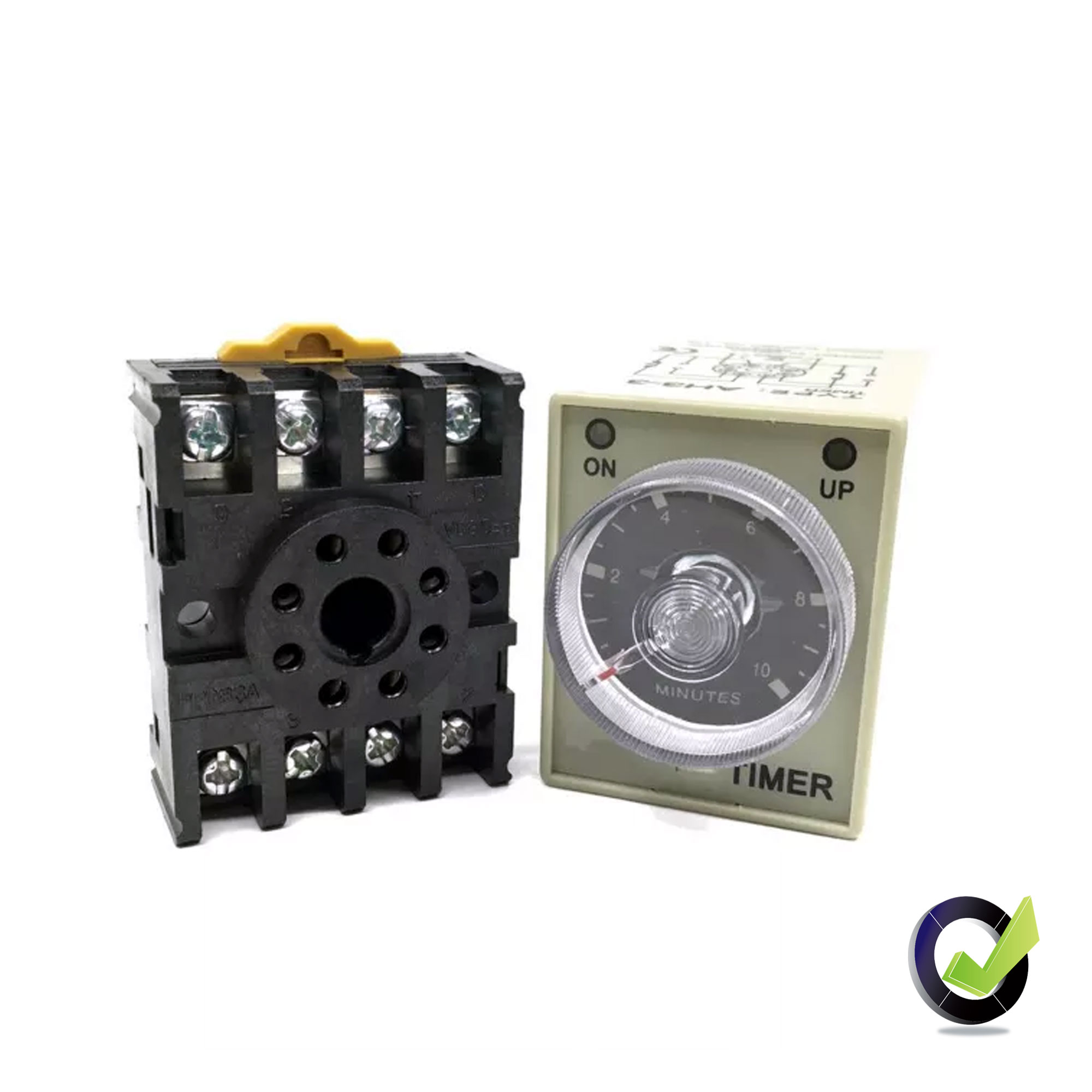 Anly Delay Timer 0-30M AH3-2 AC 220V Snap-Action Latching Relay Delay ...