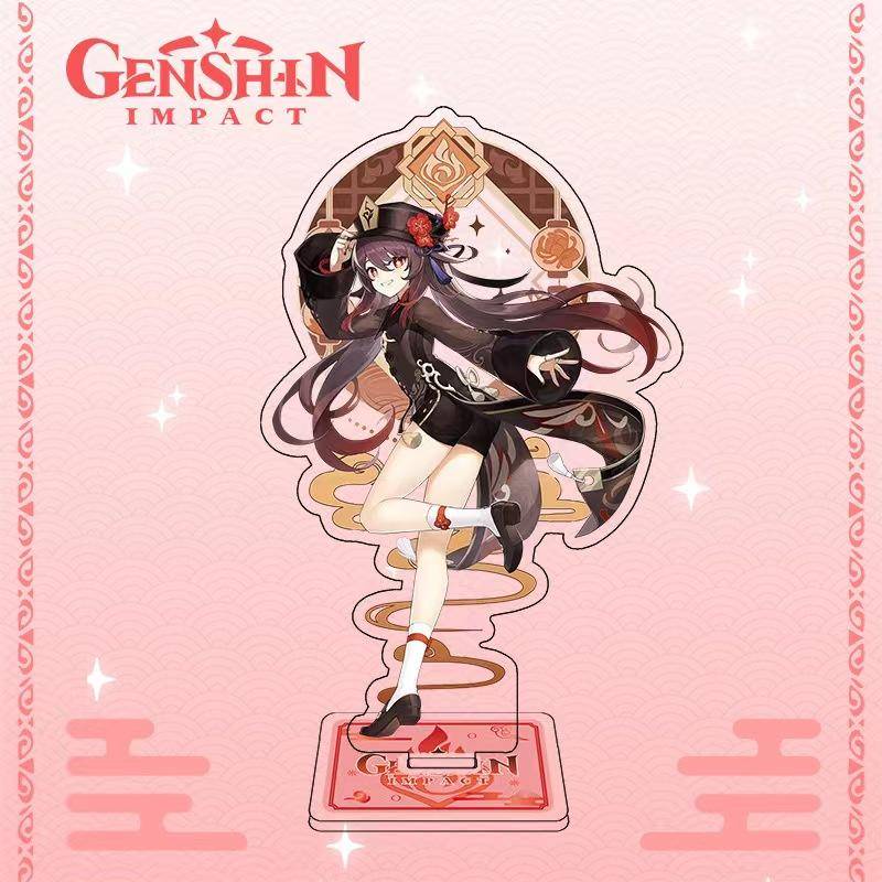 21 Styles Game Genshin Impact Desk Plate Models Focalors Furina Raiden ...