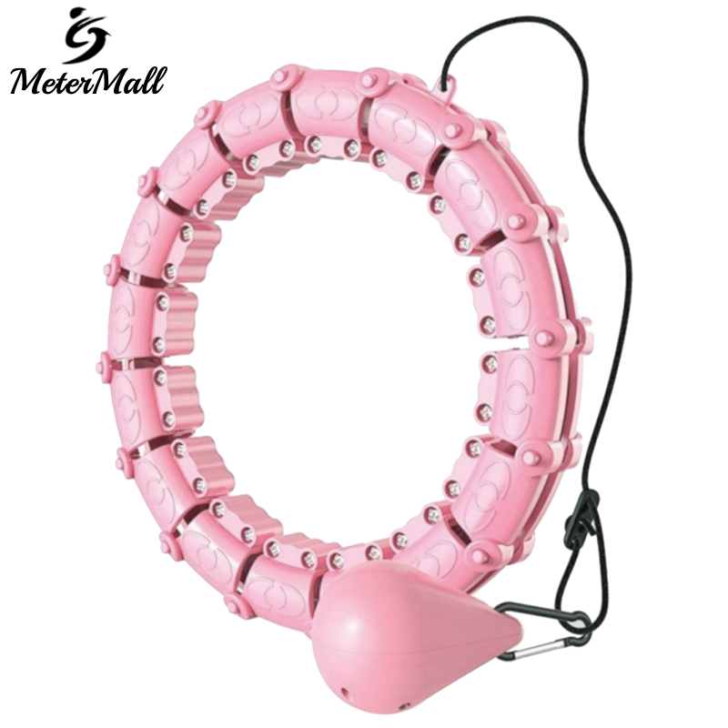 MeterMall 24 Knots Plus Size Weighted Hoop Infinity Fitness Weight Loss ...