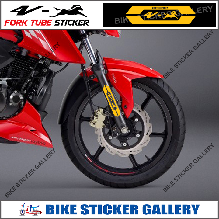 Fork Tube Sticker for 4V Bike - 8 Angle Design ( Waterproof & Premium ...