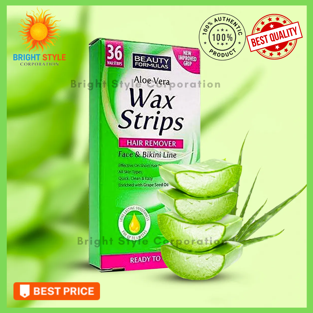Aloe Vera Wax Strips Hair Remover- 36 Wax Strips