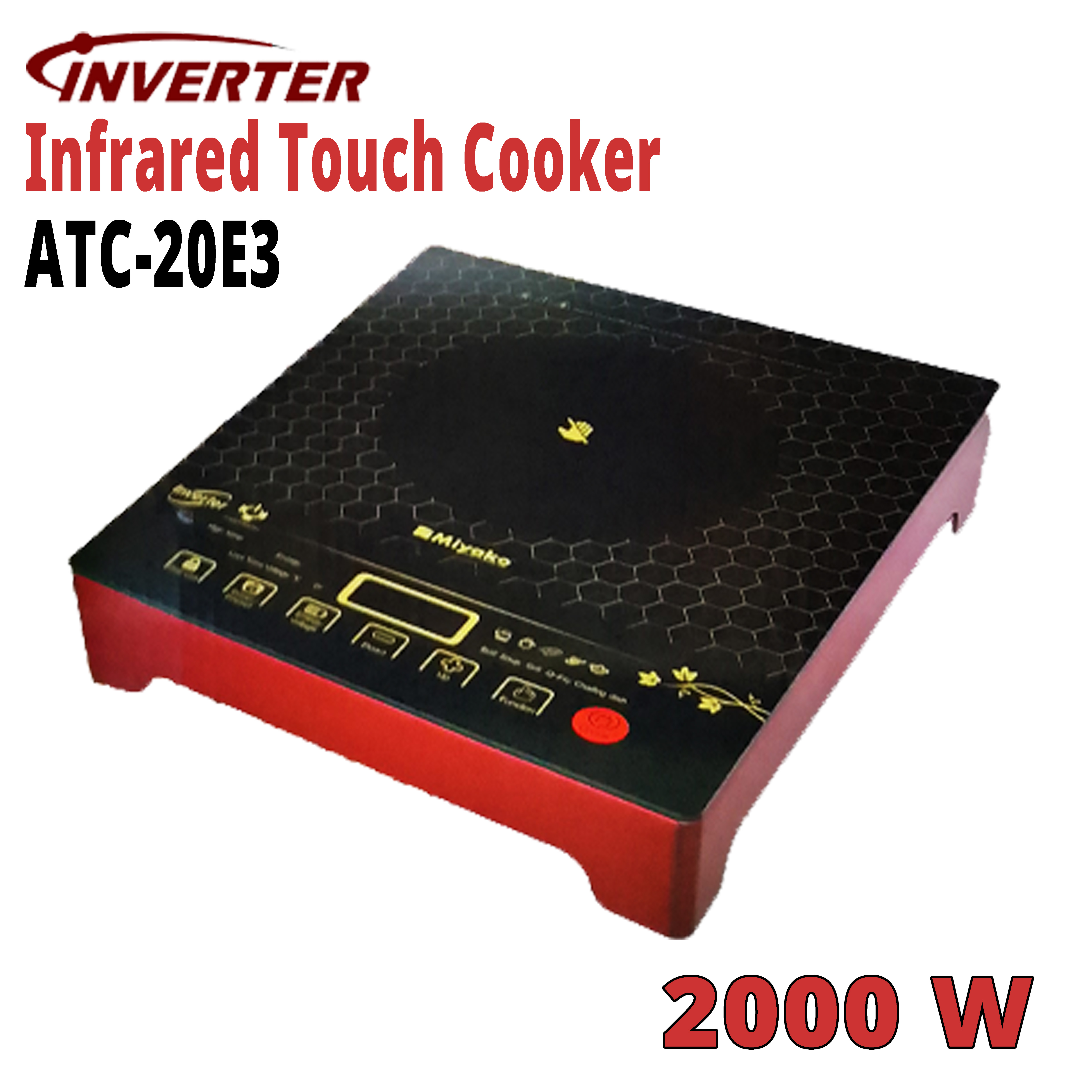 Miyako Infrared cooker Black ATC-20E3-2000 watt | Daraz.com.bd