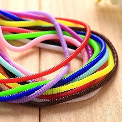 [ Pack of 3 ] Spiral Charger Cable Protector Data Wire Saver for Phone ...