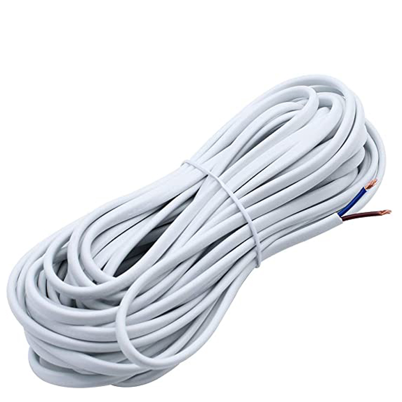 30 Feet 23/76 Cable Two Core Flat Flexible PVC Insulated PVC Sheathed ...