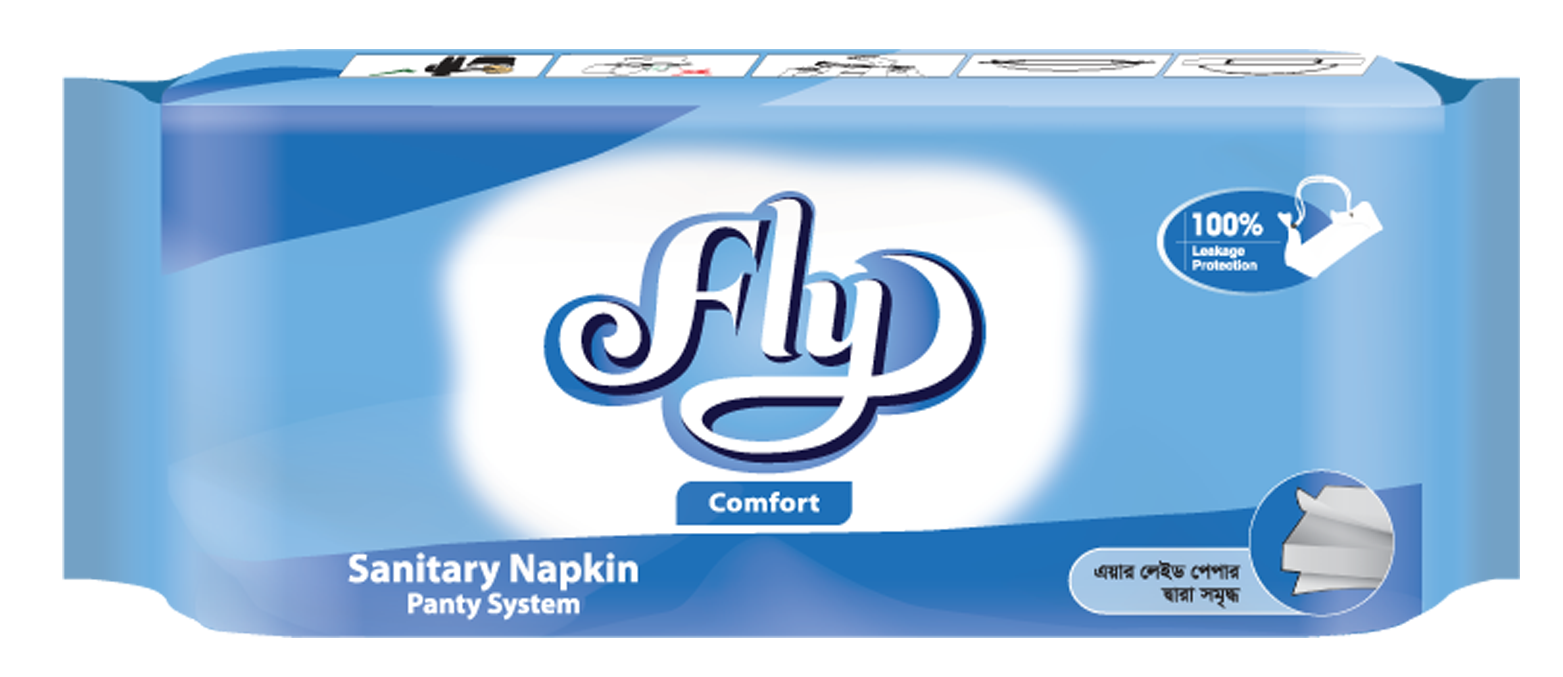 Fly Sanitary Napkin-Comfort 6- Panty System- 6 Pads Pack | Daraz.com.bd