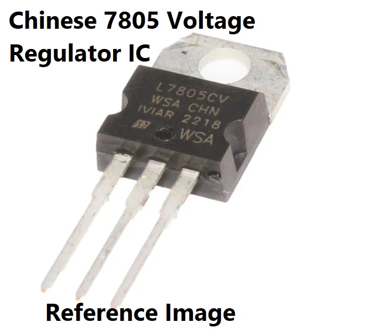 2Pcs- CHINESE LM7805 IC LM7805 Voltage Regulator 5V Regulator IC 1.5A 3 Pin Leads TO-220 Package ...