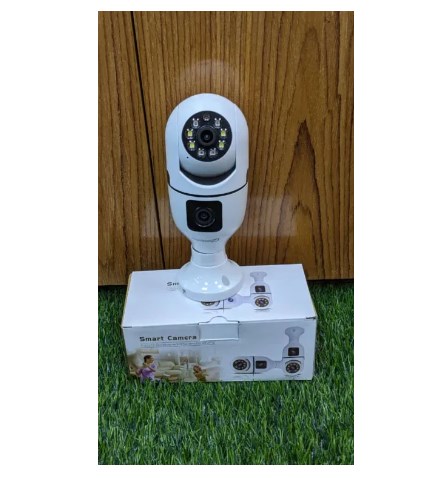 Dual Lens V380 PTZ Bulb IP Night Vision Camera Bulb dual lense camera