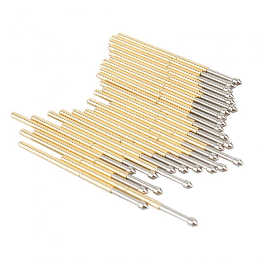 100 pcs P100-E2 Spring Test Probes Dia 1.5mm Conical Head Pogo Pin Test ...
