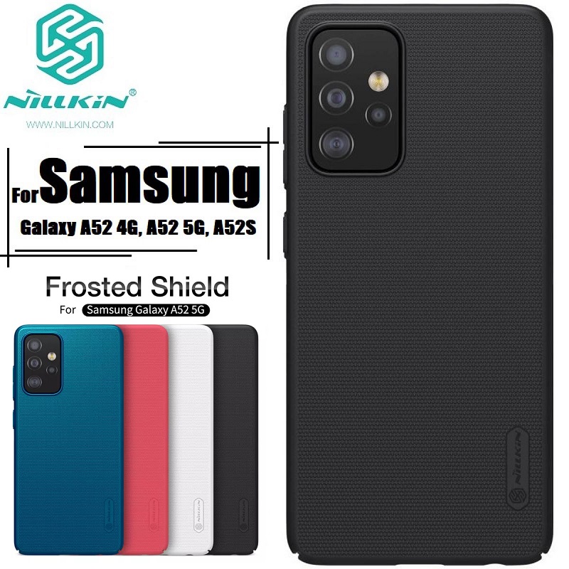 Nillkin (Galaxy A52 4G/5G, A52S) Frosted Shield Case Matte Black Hard Cover for Samsung Galaxy ...