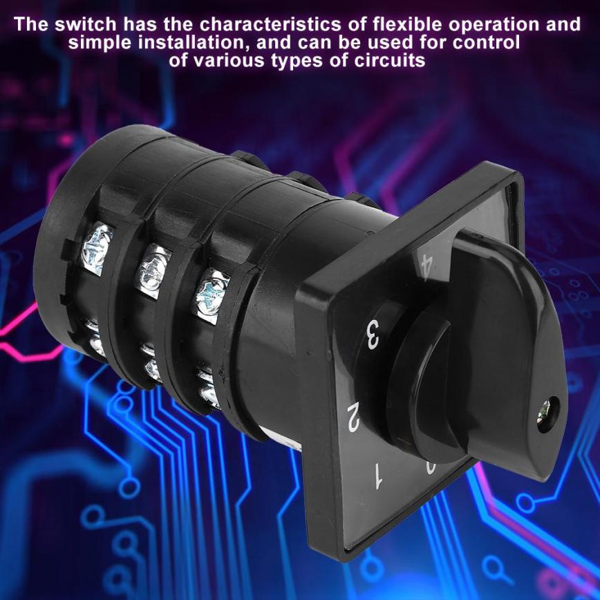 Controls & Indicators Changeover Switch 20A 500V 4W HZ5B-20/3.0-6 12 ...