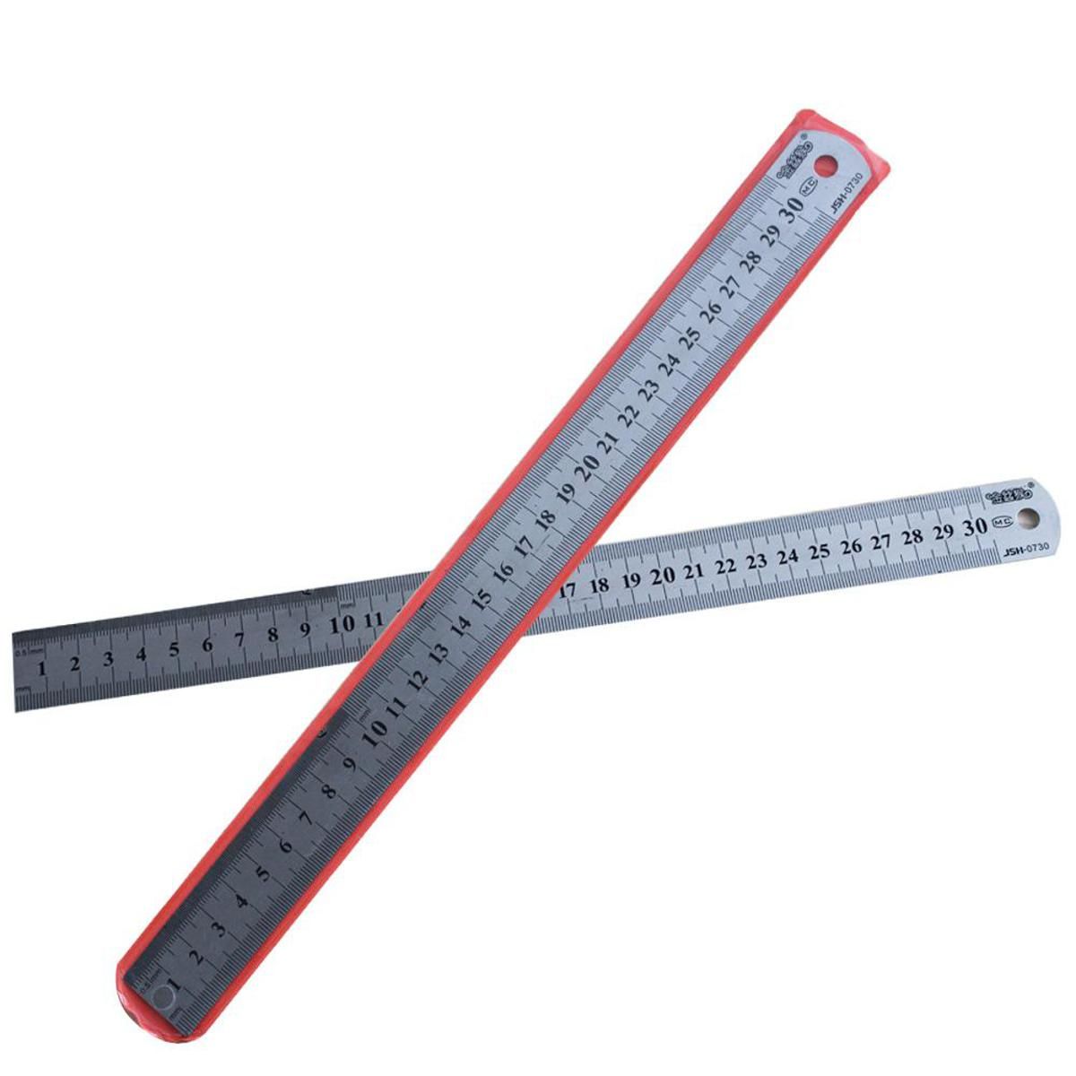 2pcs Steel Scale - 12inch | Daraz.com.bd