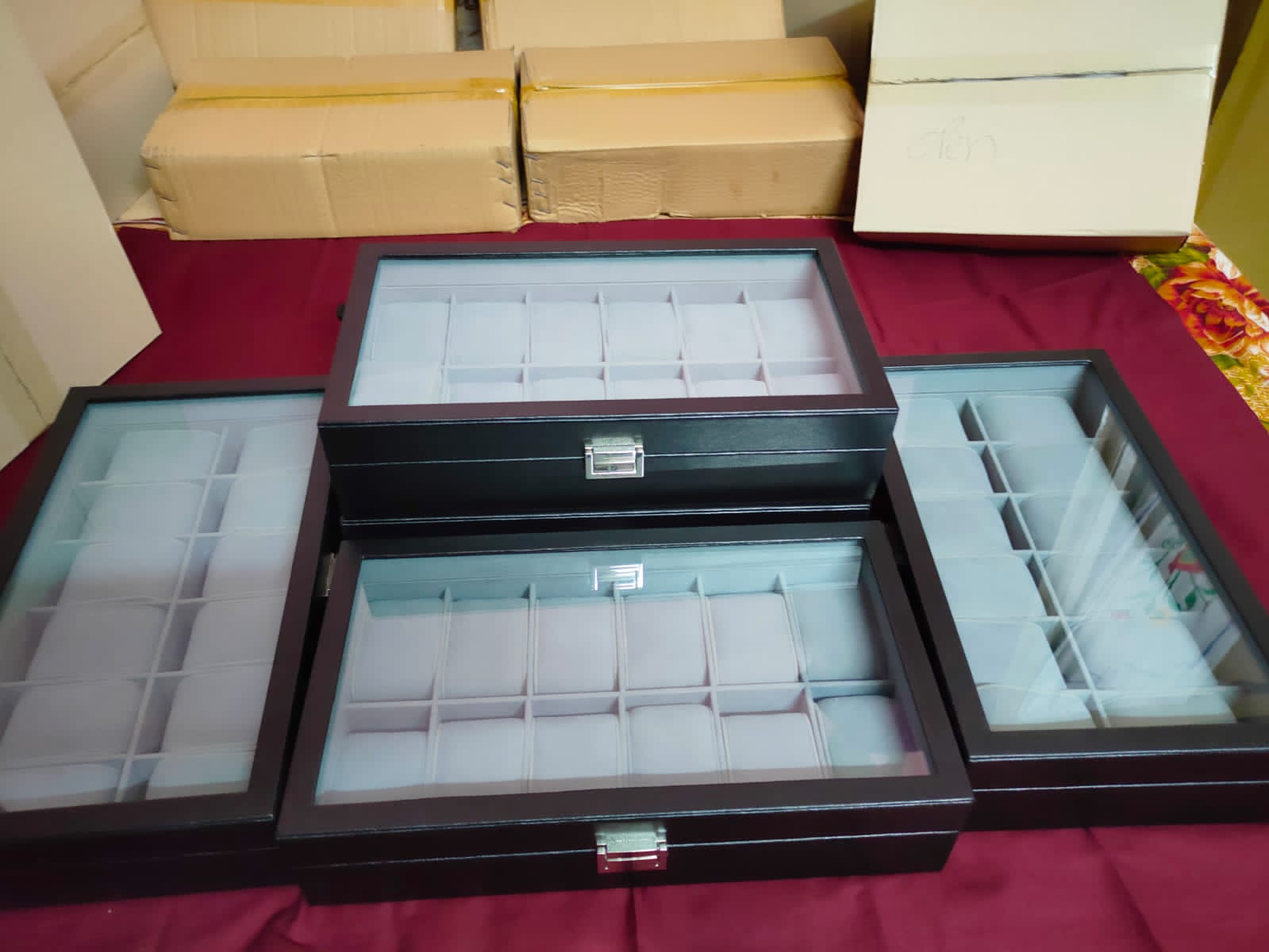 watch box with sunglass box wood watch box Wooden Watch Box watch ...