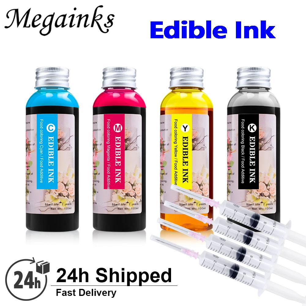 CUANFEN 5 option 100ML Edible Ink for Canon All Brand Coffee Art Latte Printer Machine Printing ...