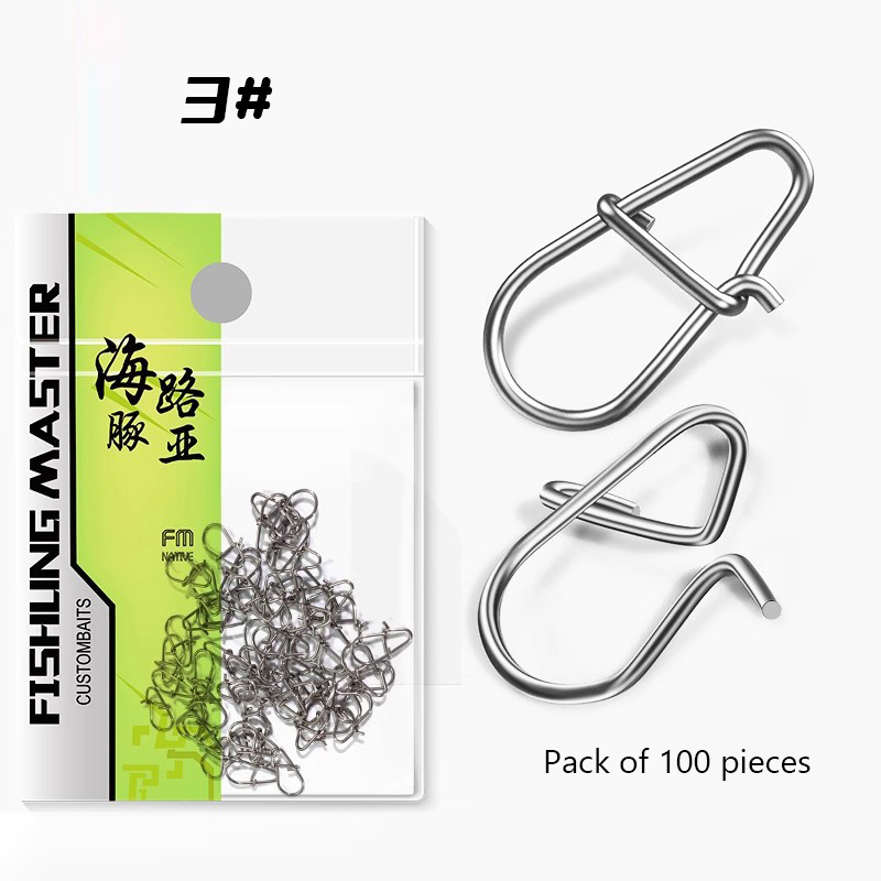 100Pcs Fishing Clips Fast Crankbait Snaps Fishing Lures Connectors ...