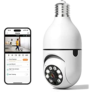 Wireless WiFi Light Bulb Camera Security Camera,Dome Surveillance ...