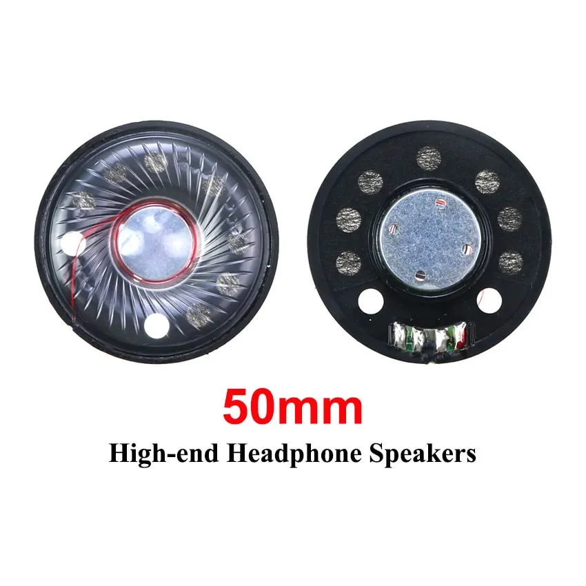 2PCS 27mm 30mm 40mm 50mm Headphone Speaker Driver Hifi Bluetooth Black ...