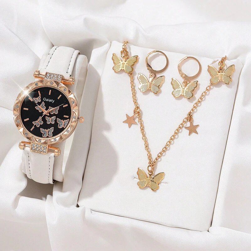 3PCS Set Luxury Watches Set Women Diamond Rhinestone Fashion Elegant ...