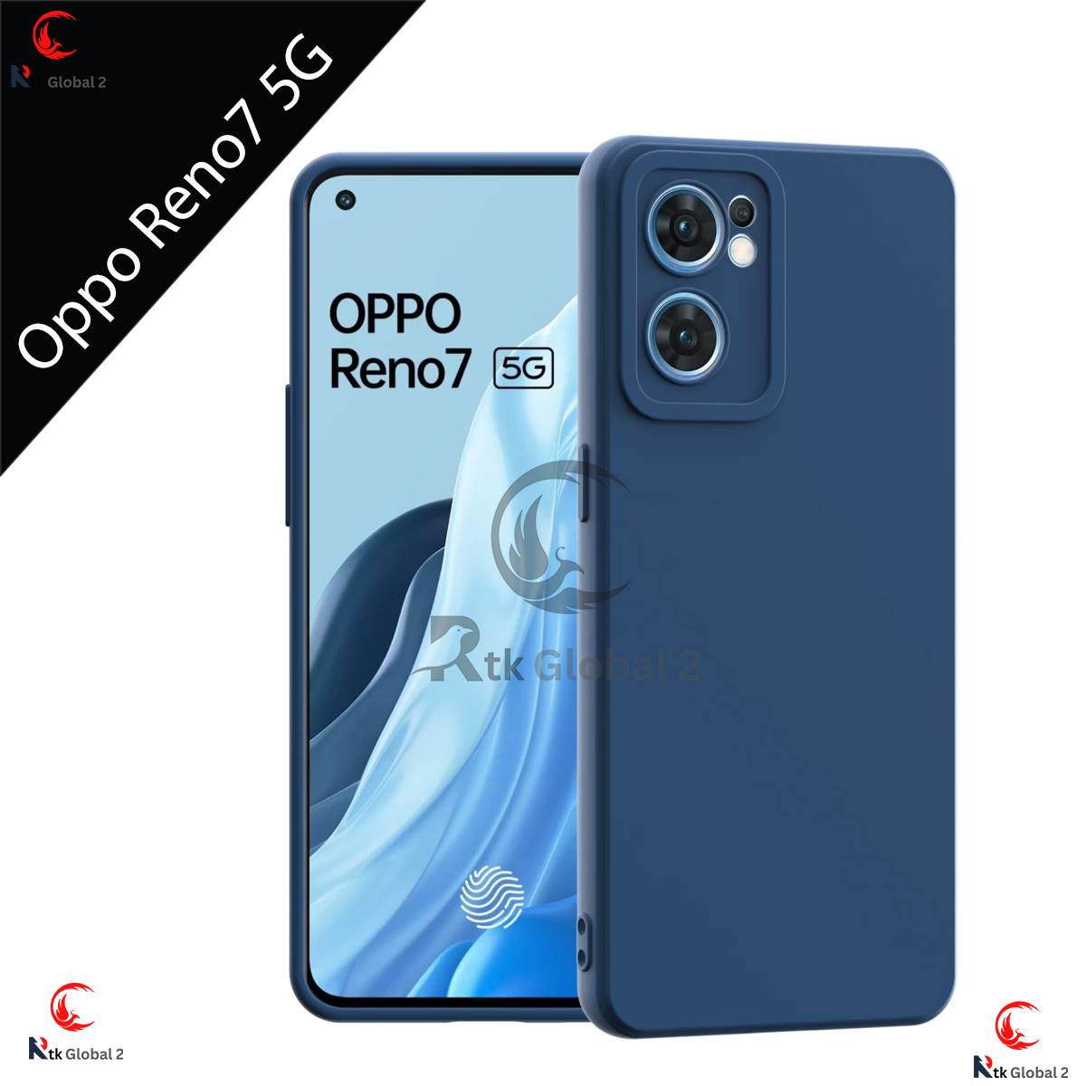 For OPPO Reno 7 5g / Liquid Silicone Unique Soft Gel Rubber Shockproof ...