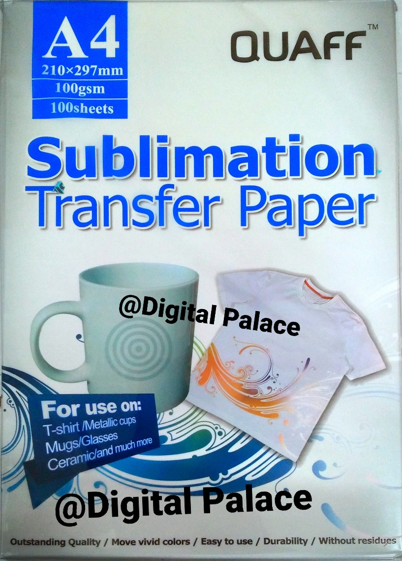 Sublimation Heat Transfer paper A4 100sheets 100gsm 210X297mm QUAFF | Daraz.com.bd