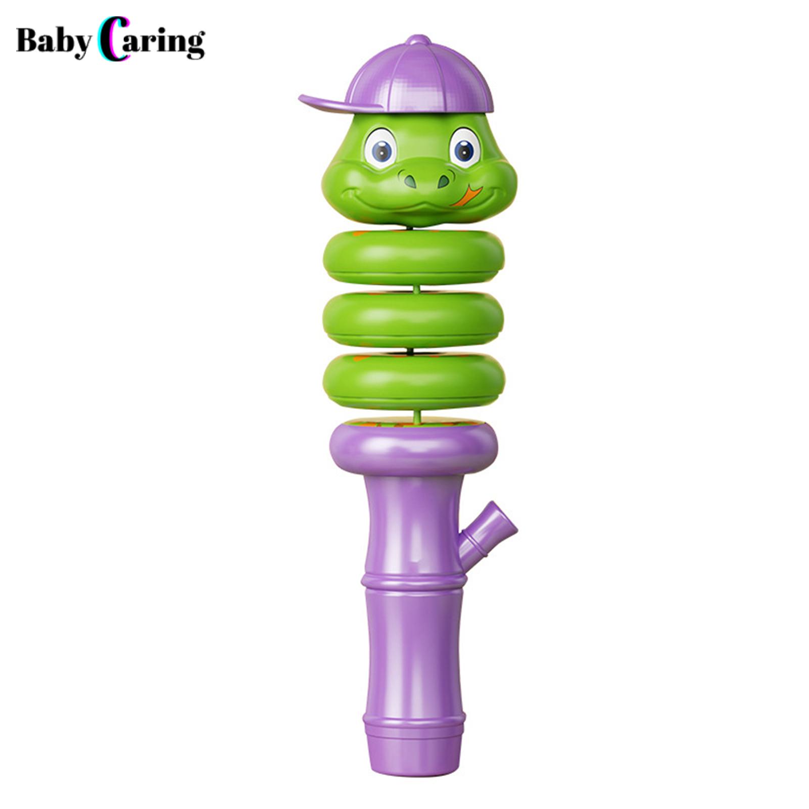 Snake Whistle Toy 360 Degree Swinging Cartoon Duck Musical Toy for Kids ...