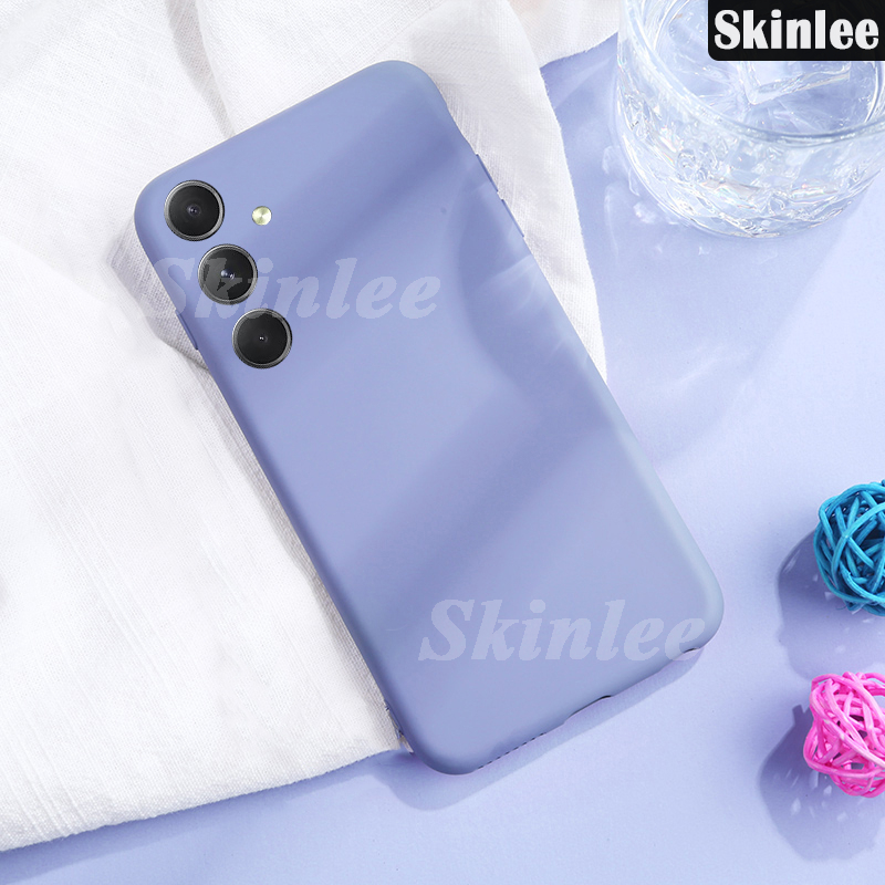 Phone case For Samsung Galaxy A35 A55 Back cover Soft Liquid Skin friendly Silicone Rubber ...