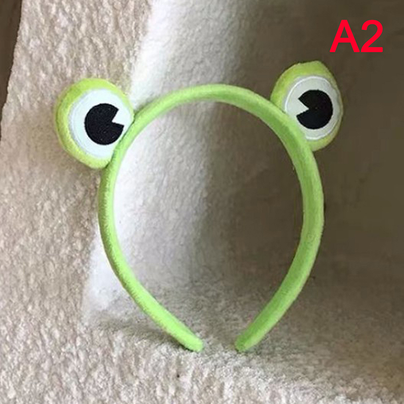 1pc Funny Frog Makeup Headband Wide-brimmed Elastic Hairbands Cute Hair ...