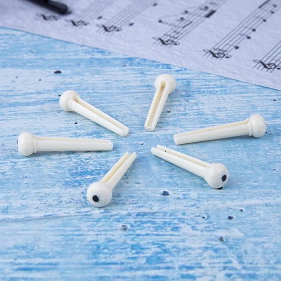 6pcs Guitar Bridge Guitar Pegs for Acoustic Guitar | Daraz.com.bd