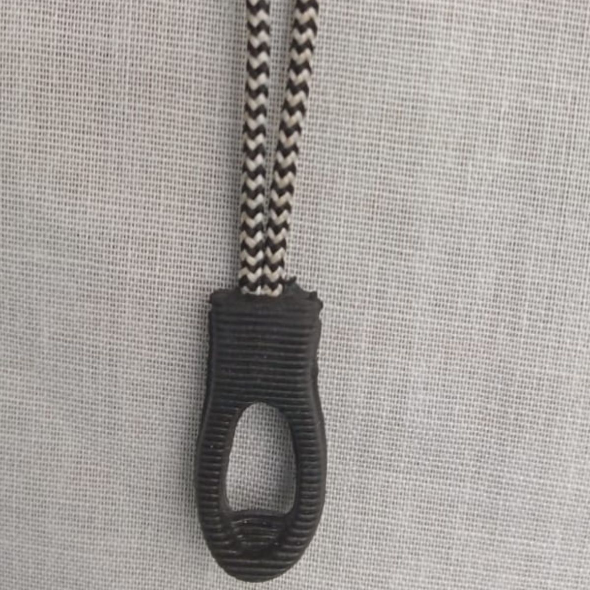 10 Pieces Zipper Pull Zip Tags Cord Pulls Zipper Extension (Black+ash ...