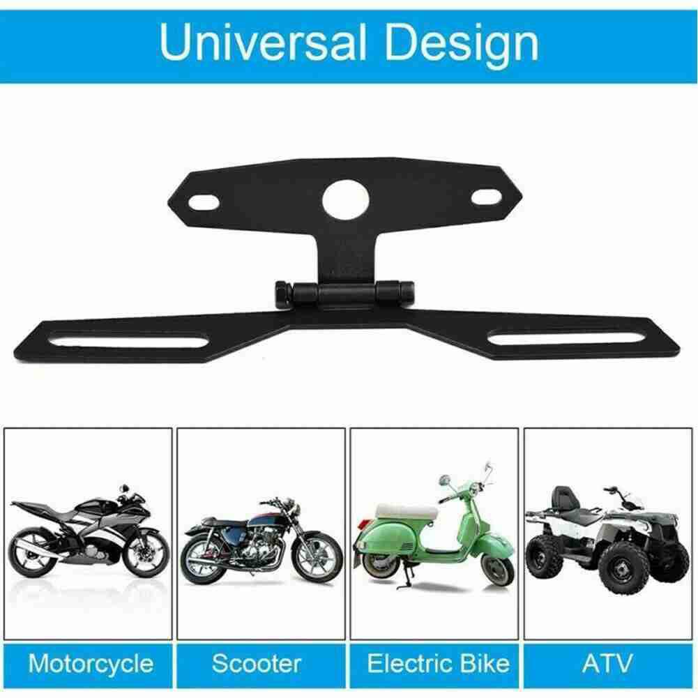 Folding License Plate Holder For Dirt Bike ATV Motorcycle License Plate ...