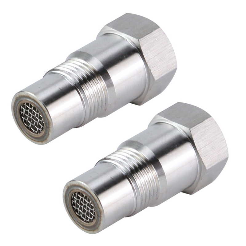 2Pcs Oxygen O2 Sensor Spacer Adapter Bung Catalytic Converter Fix Check ...