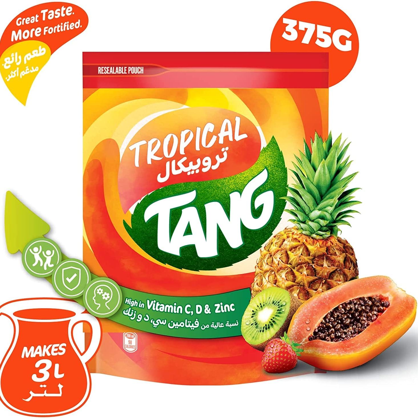 Tang Tropical Cocktail Flavor, 375gm (Bahrain) | Daraz.com.bd