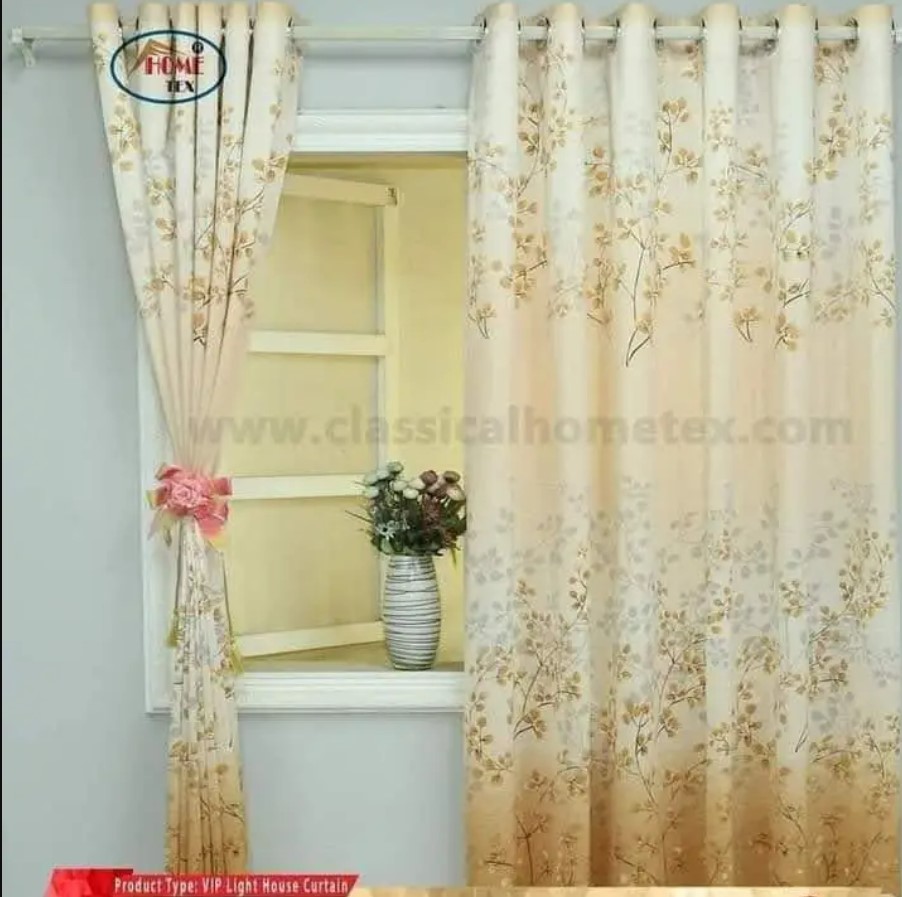 Premium Quality Home tex synthetic Curtain(4 kuchi) parda for Home ...